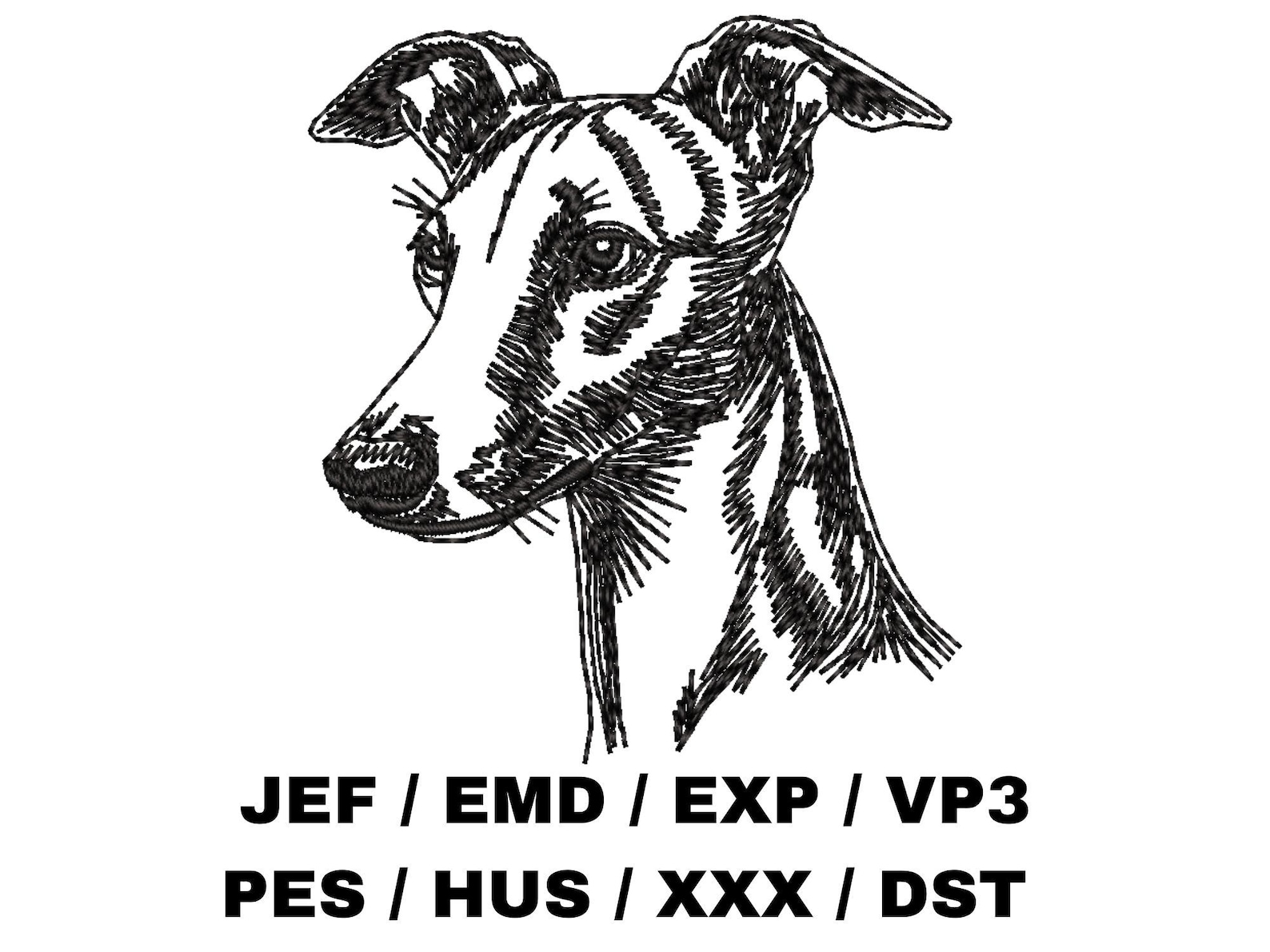 Whippet Face Outline - Pet Owner, Dog Lovers, Memorial Gift, Animal ...