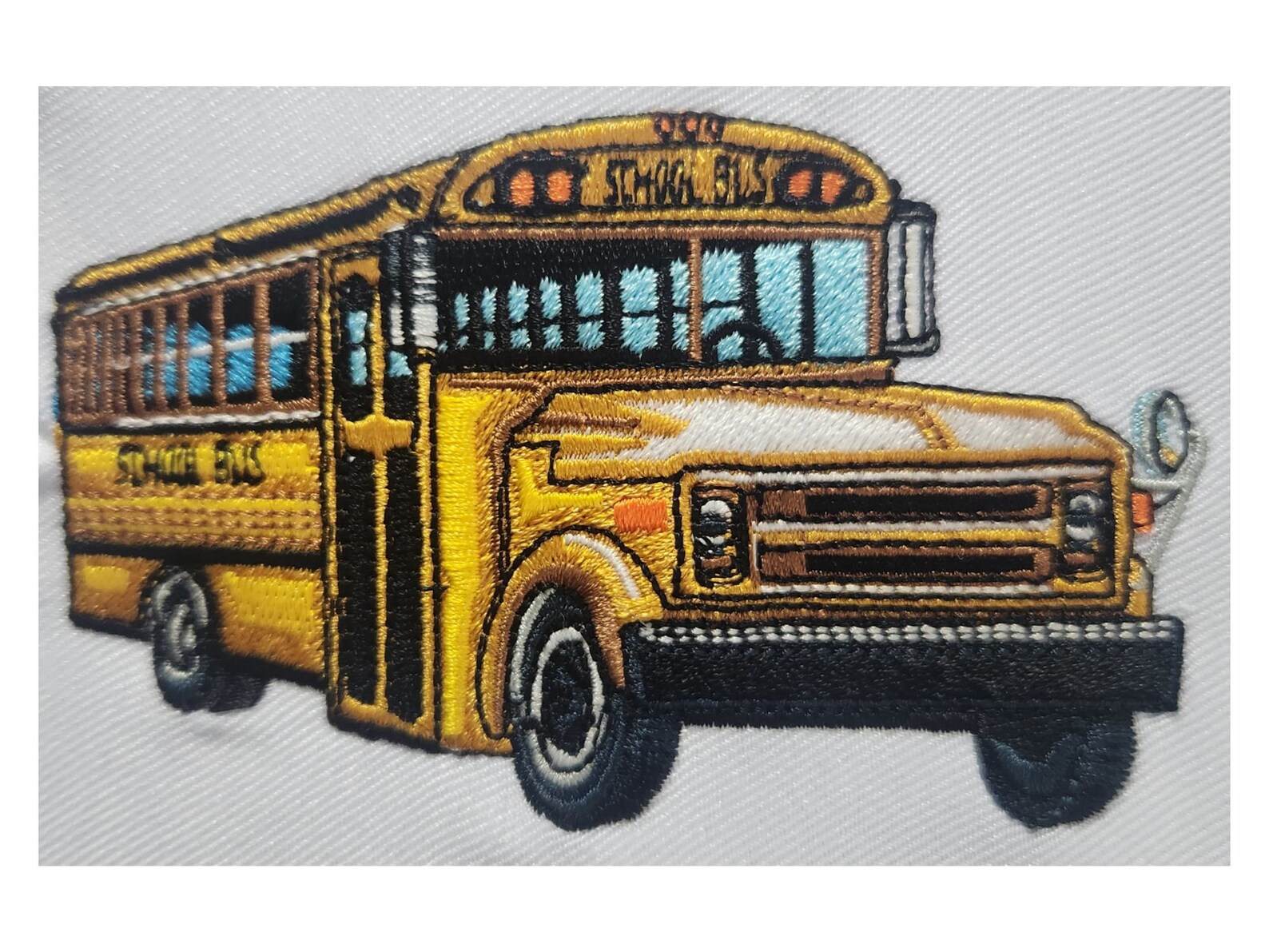 School Bus Embroidery Design - Public Service Vehicle, Children, Back ...