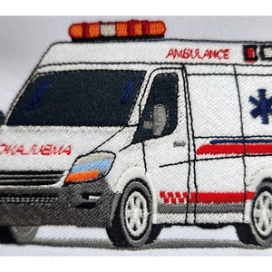 Ambulance Embroidery Design - Public Service Vehicle, Accident and ...
