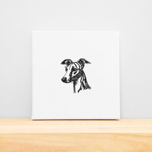 Whippet Face Outline - Pet Owner, Dog Lovers, Memorial Gift, Animal ...