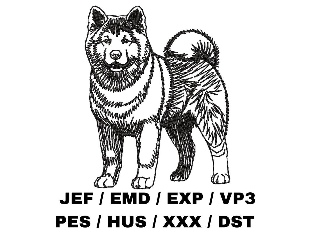 Akita Inu Outline - Pet Owner, Dog Lovers, Memorial Gift, Animal Craft ...