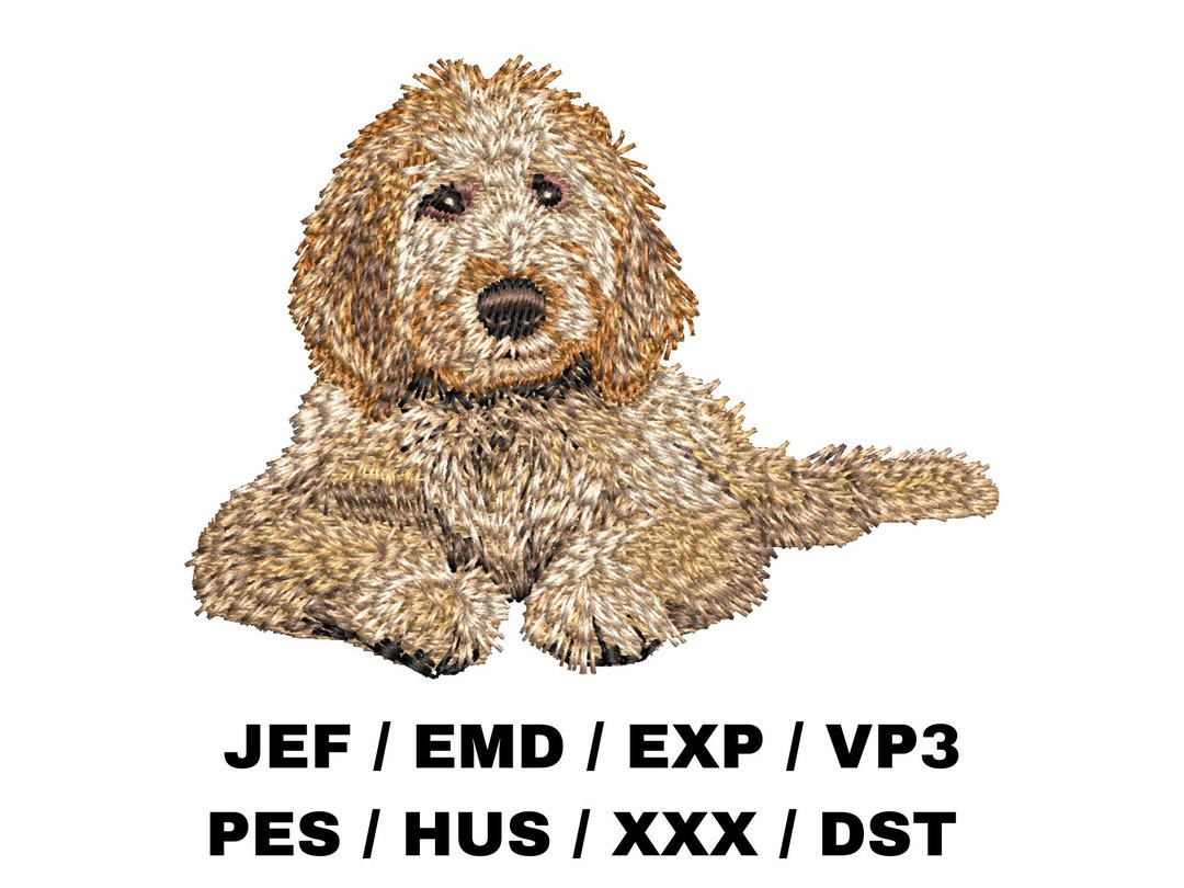 Goldendoodle - Adorable Pattern, Dog Lover Gift, Realistic Dog ...