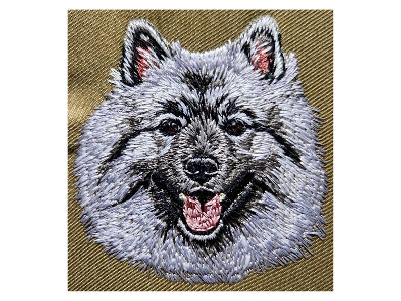 Keeshond Face Portrait - Realistic Pattern, Pet Owner, Dog Lover, Fun ...