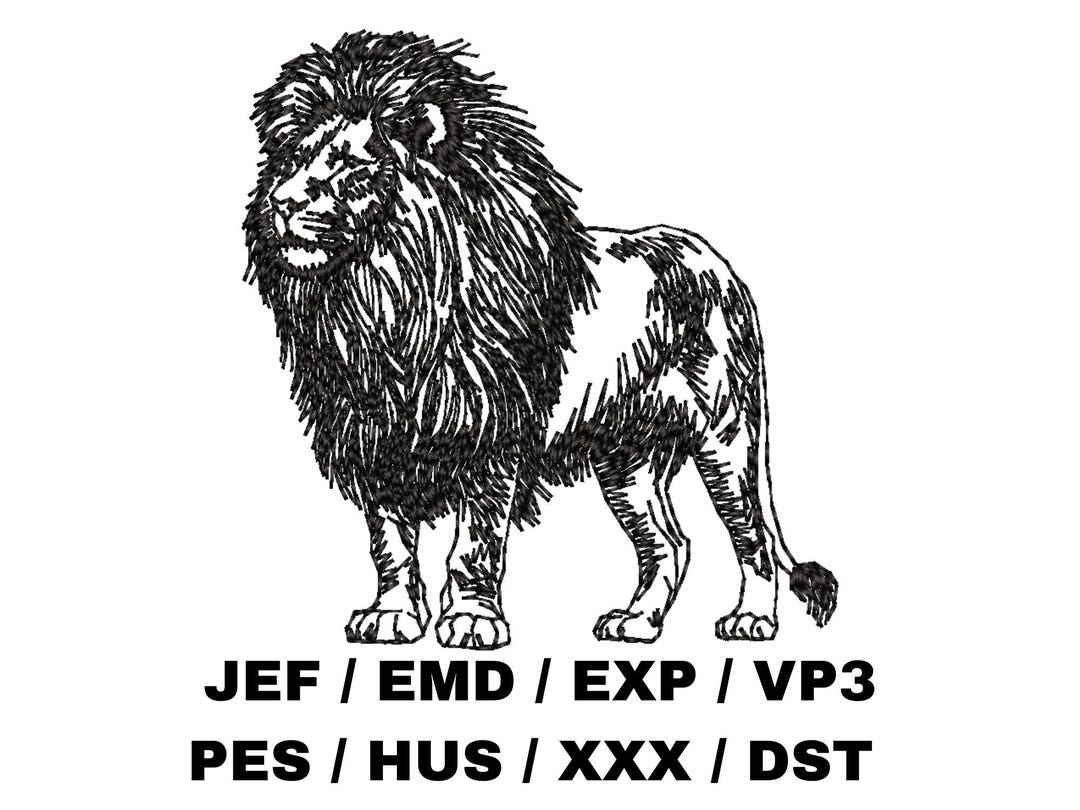 African Lion Outline - Wild Animal, Safari Theme, DIY Craft, Fun ...