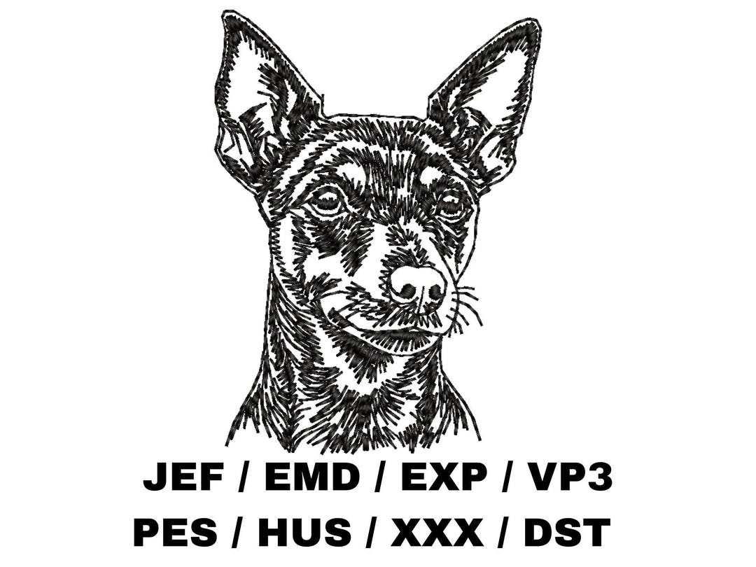 Miniature Pinscher Sketch Effect - Popular Breed, Pet Owner, Dog Lovers ...