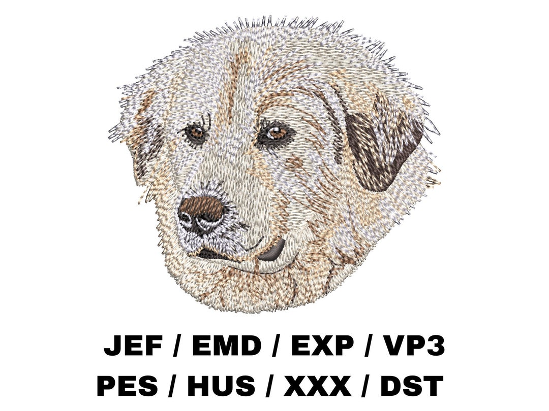 Great Pyrenees Embroidery File -patou, Pyrenean Mountain, Large Breed ...
