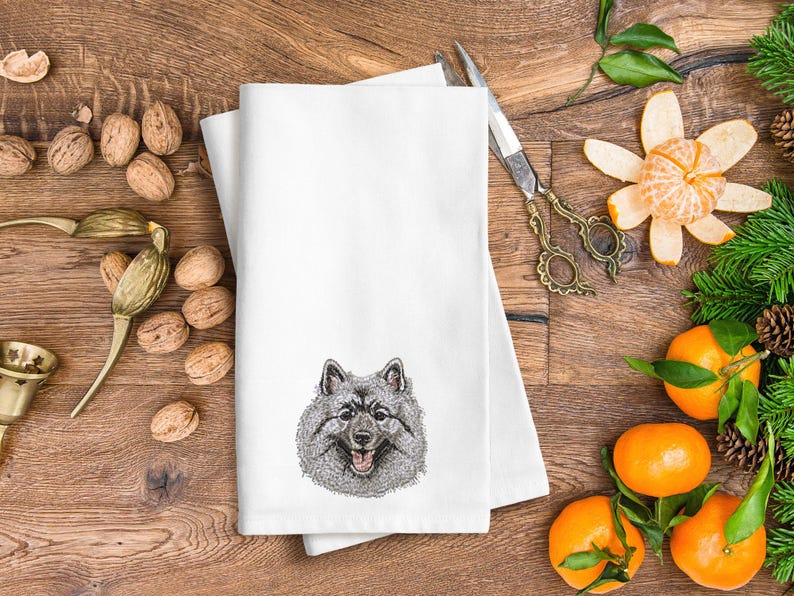 Keeshond Face Portrait - Realistic Pattern, Pet Owner, Dog Lover, Fun ...