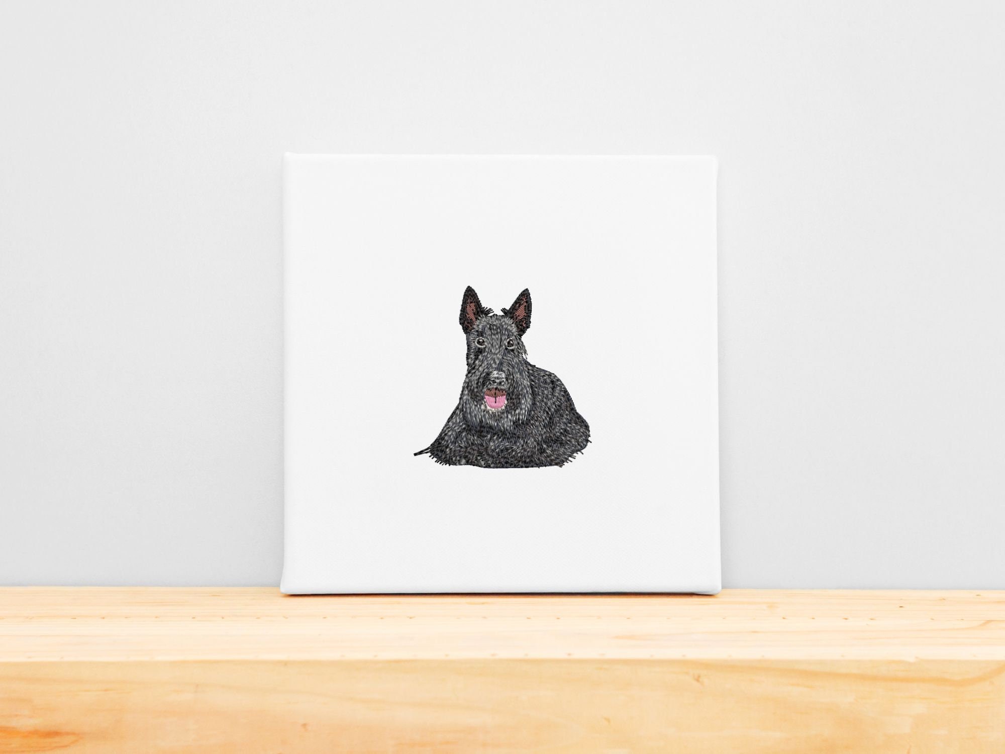 Scottish Terrier - Cute Scottie Dog Pattern for DIY Projects, Instant ...