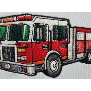 Fire Engine Embroidery Design - Public Service Vehicle, Accident and ...