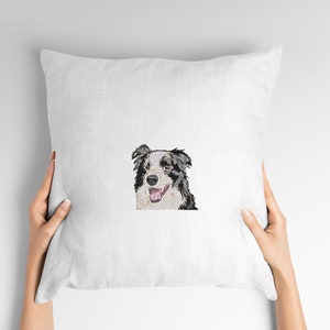 Border Collie Embroidery - Realistic Dog, Beautiful Pet, Animal Craft ...