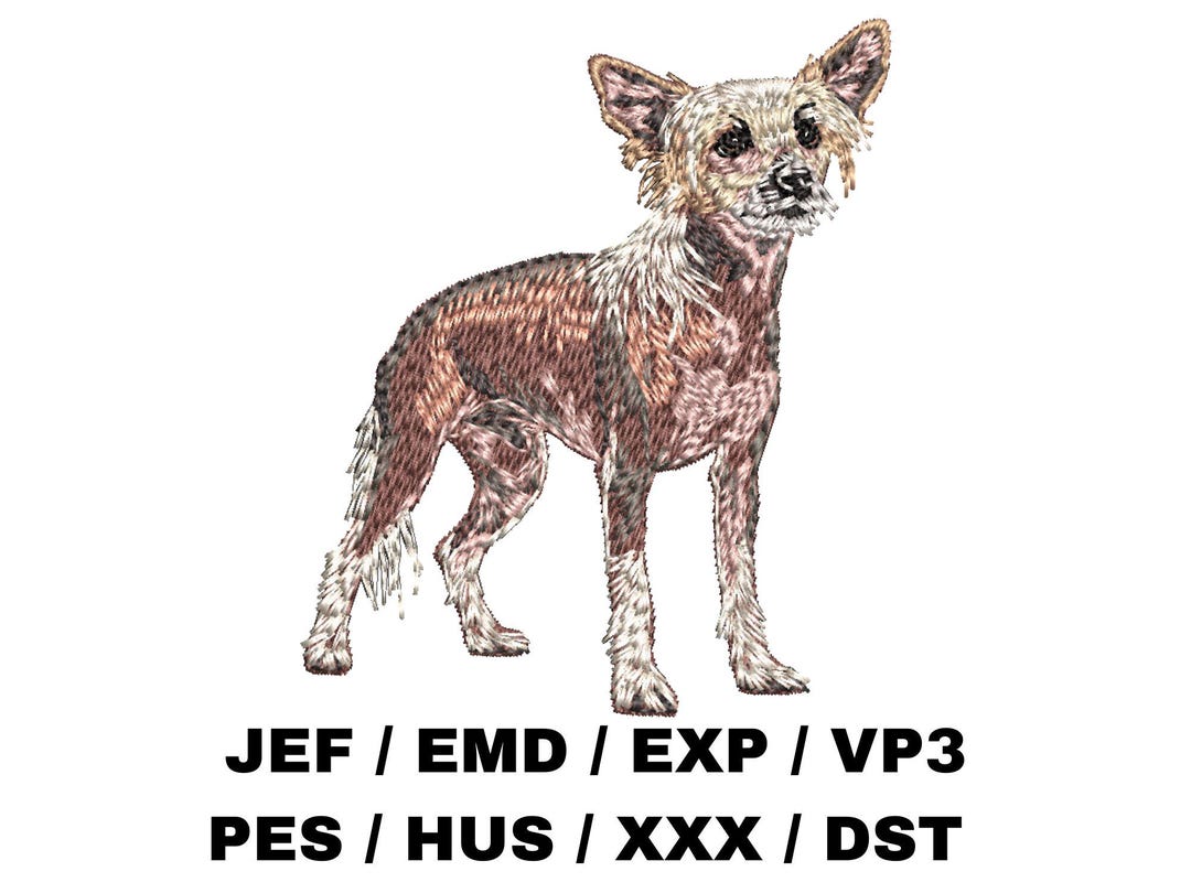 Chinese Crested - Full Body Pattern, Dog Lover, Pet Owner, DIY Gift ...