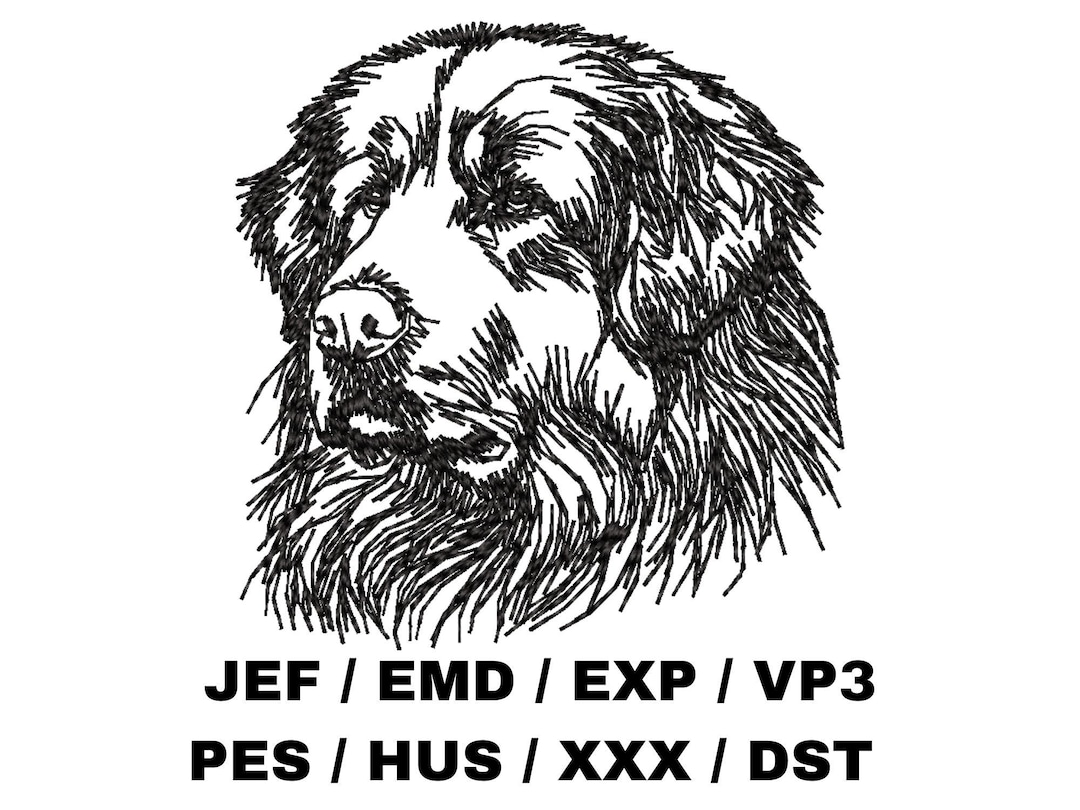 Great Pyrenees Face Outline - Pet Owner, Dog Lover Gift, Canine Project ...