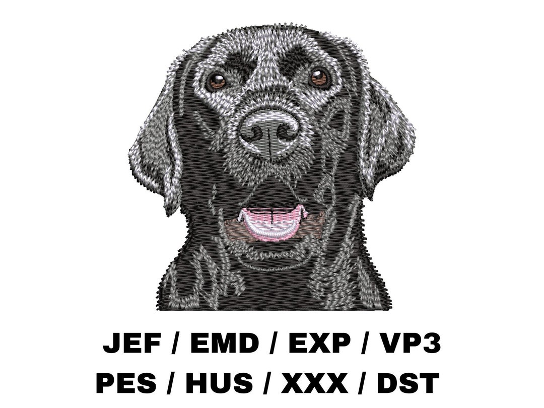 Labrador Retriever Embroidery File - Labrador Gifts - Black Lab ...