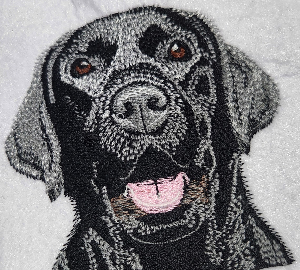 Labrador Retriever Embroidery File Labrador Gifts Black - Etsy