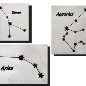 Zodiac Constellation Embroidery Pattern - Full Set Bundle, Astrology ...
