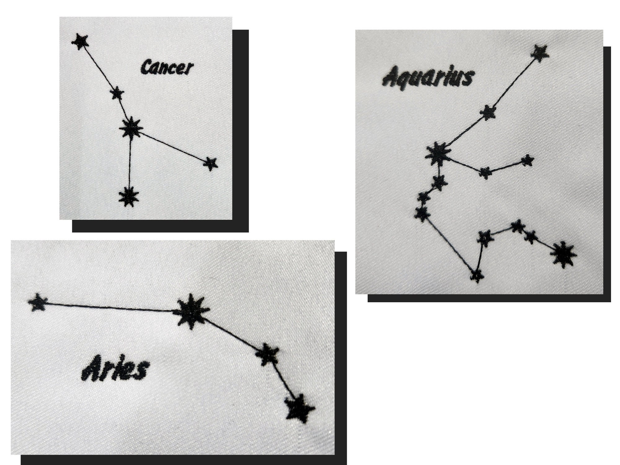 Zodiac Constellation Embroidery Pattern - Full Set Bundle, Astrology ...