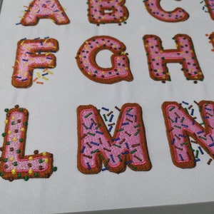 Full Set Donut Alphabets and Numbers Embroidery Bundle Donut - Etsy