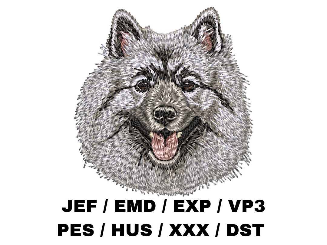 Keeshond Face Portrait - Realistic Pattern, Pet Owner, Dog Lover, Fun ...
