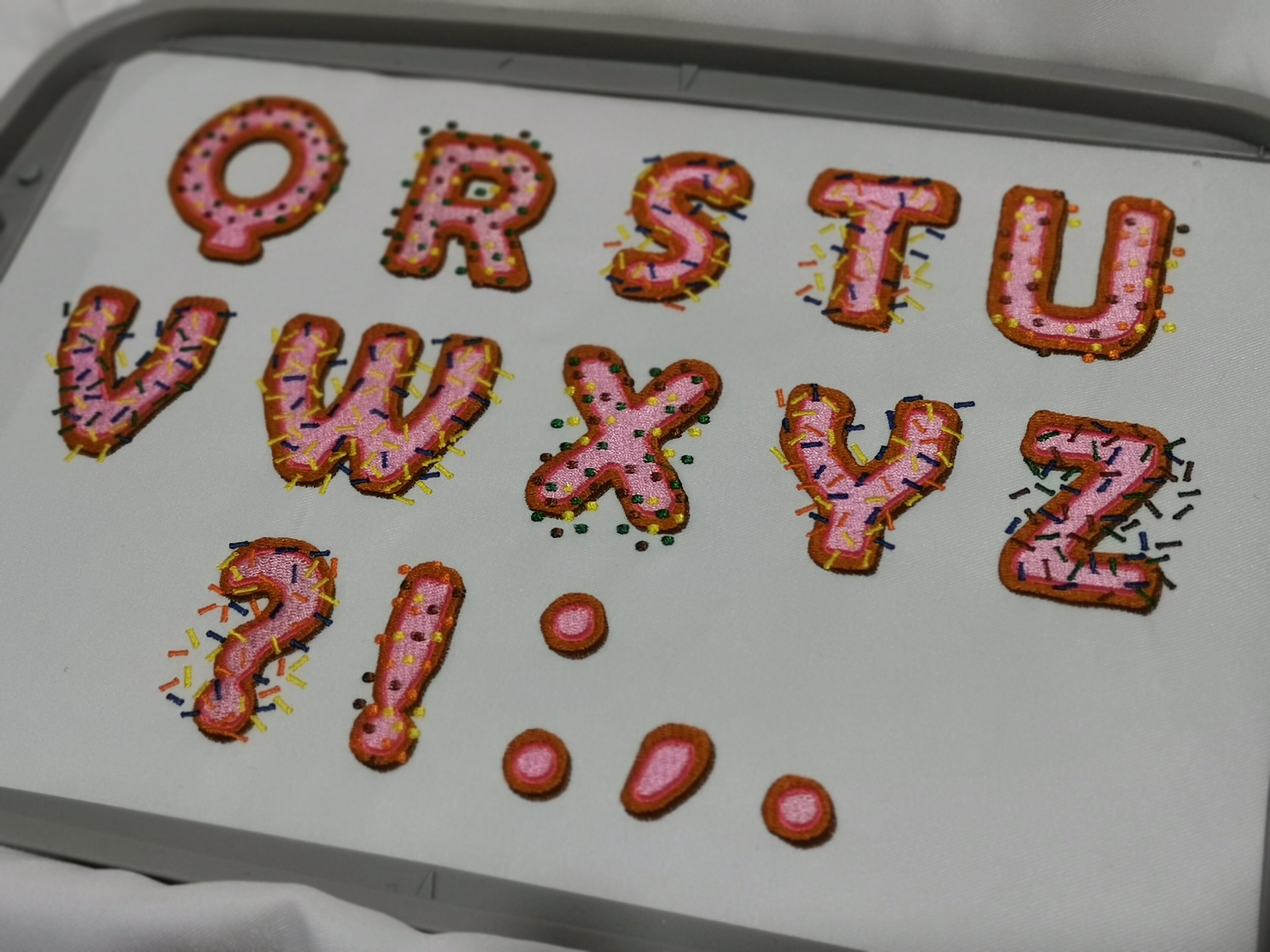 Full Set Donut Alphabets and Numbers Embroidery Bundle Donut - Etsy