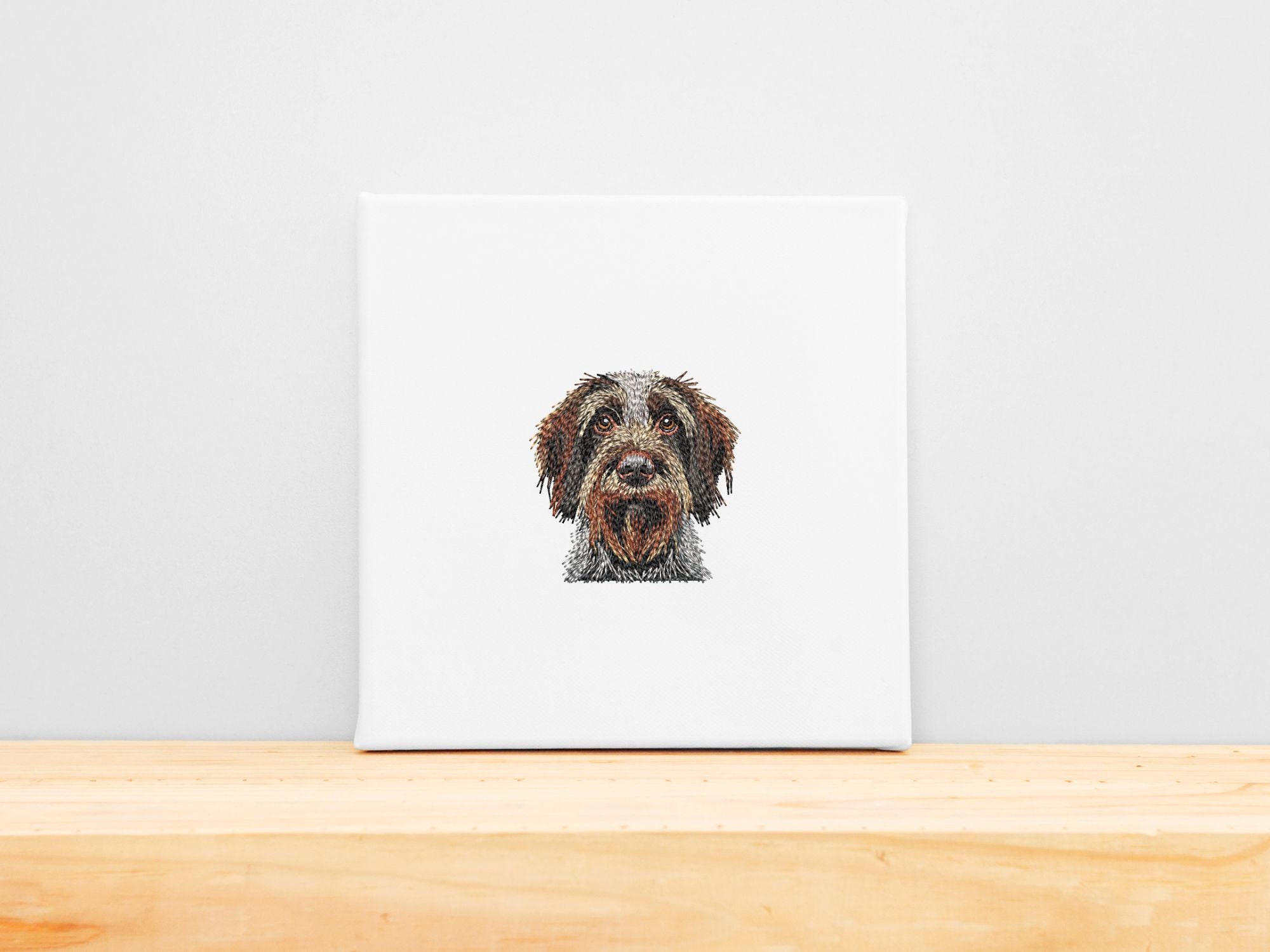Wirehaired Pointing Griffon - Dog Lover, Pet Owner, Realistic Face ...