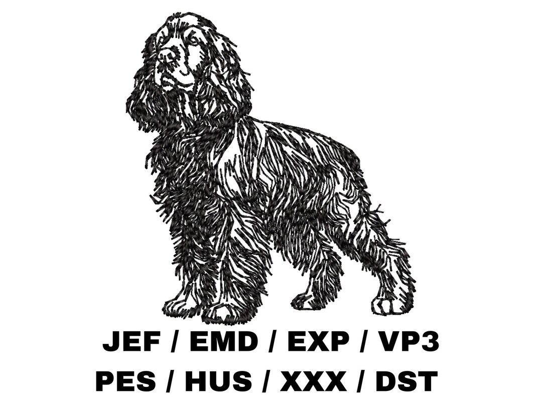 English Cocker Spaniel Outline - Full Body, Pet Owner, Dog Lover ...