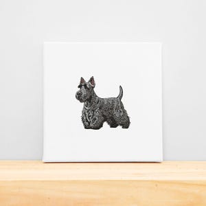 Scottish Terrier - Full Body Pattern, Dog Lover, Pet Owner, DIY Gift ...