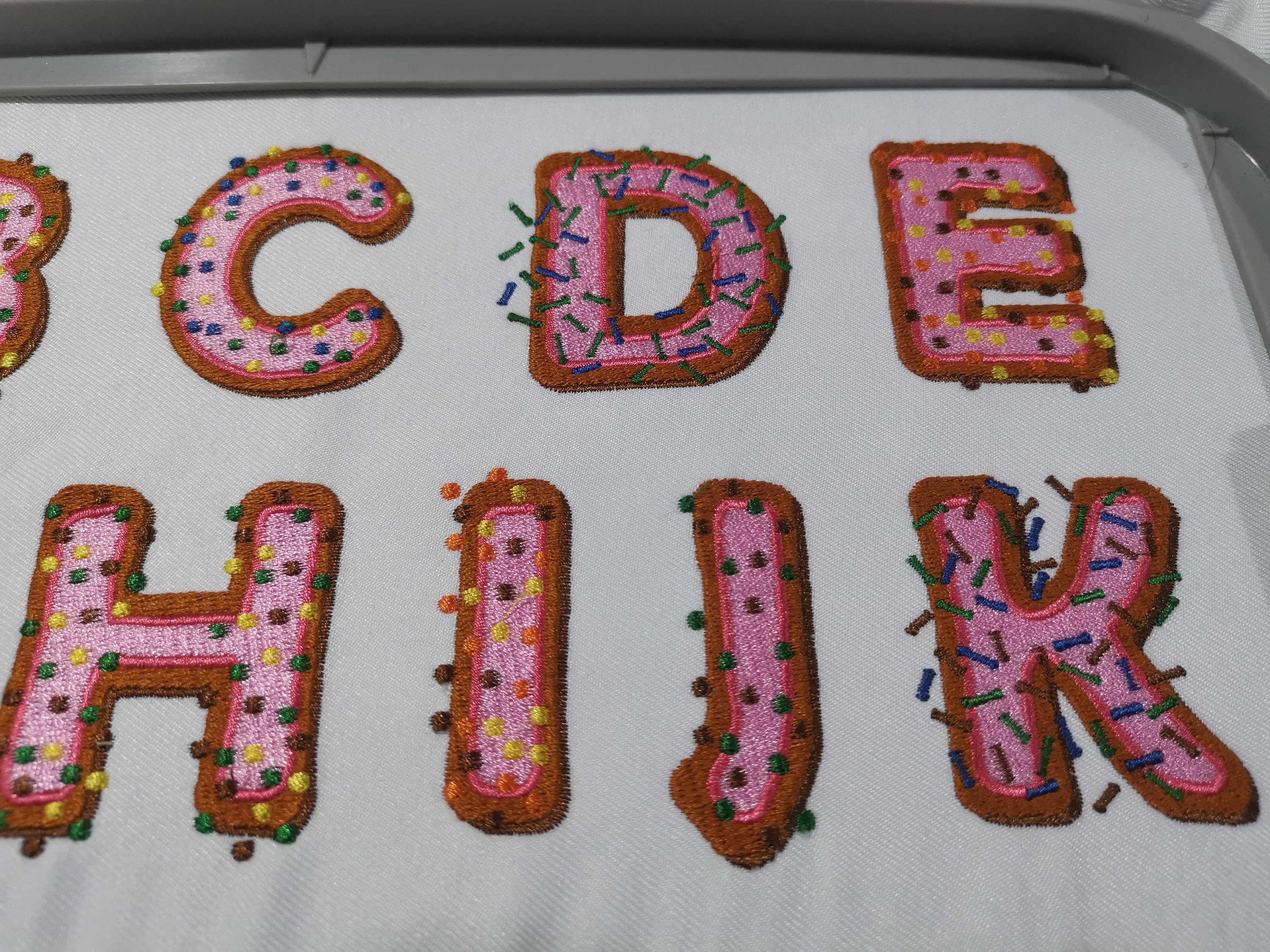 Full Set Donut Alphabets and Numbers Embroidery Bundle Donut - Etsy