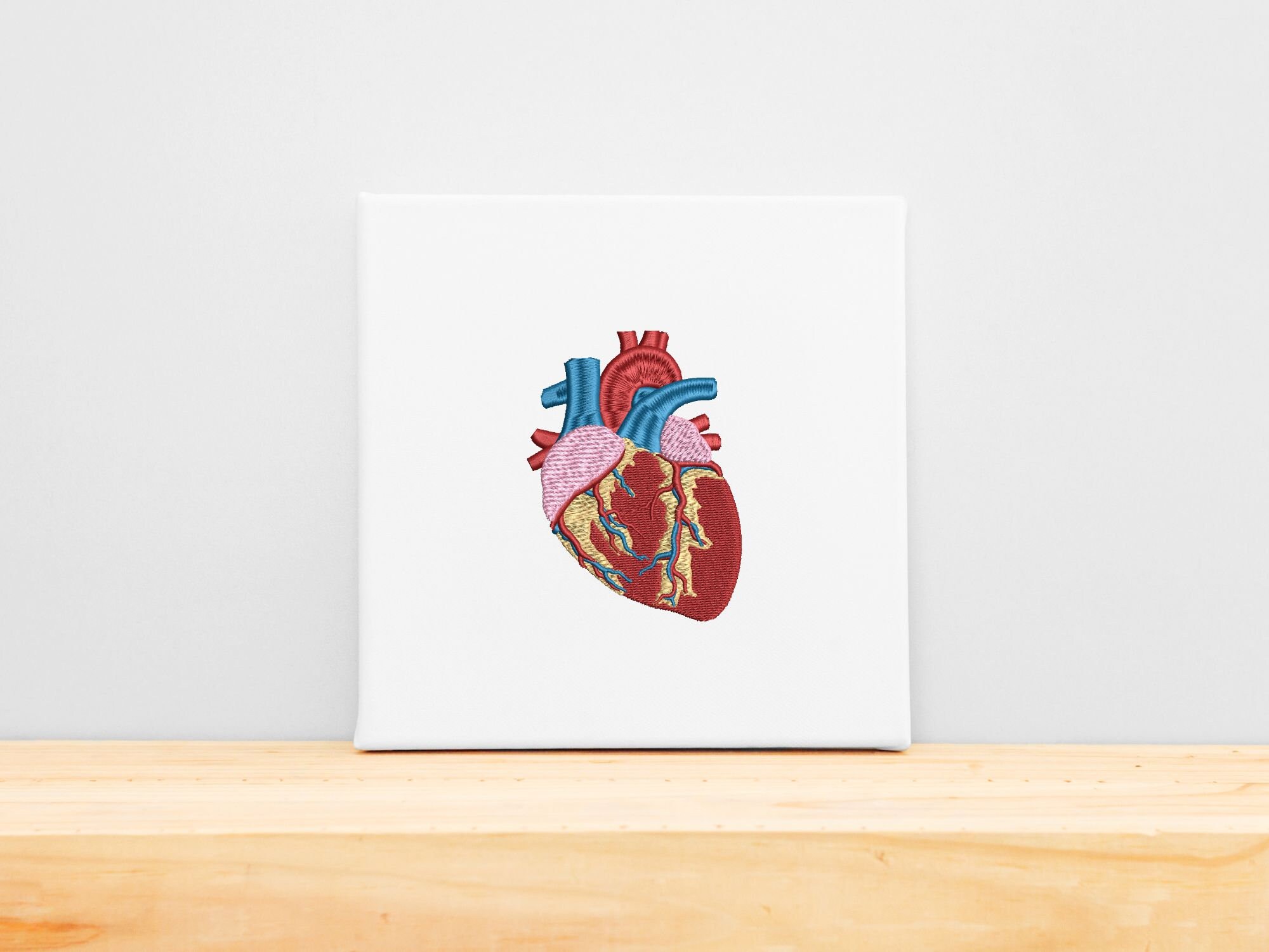 Human Heart - Anatomy Embroidery, Science and Medicine, DIY Gifts ...