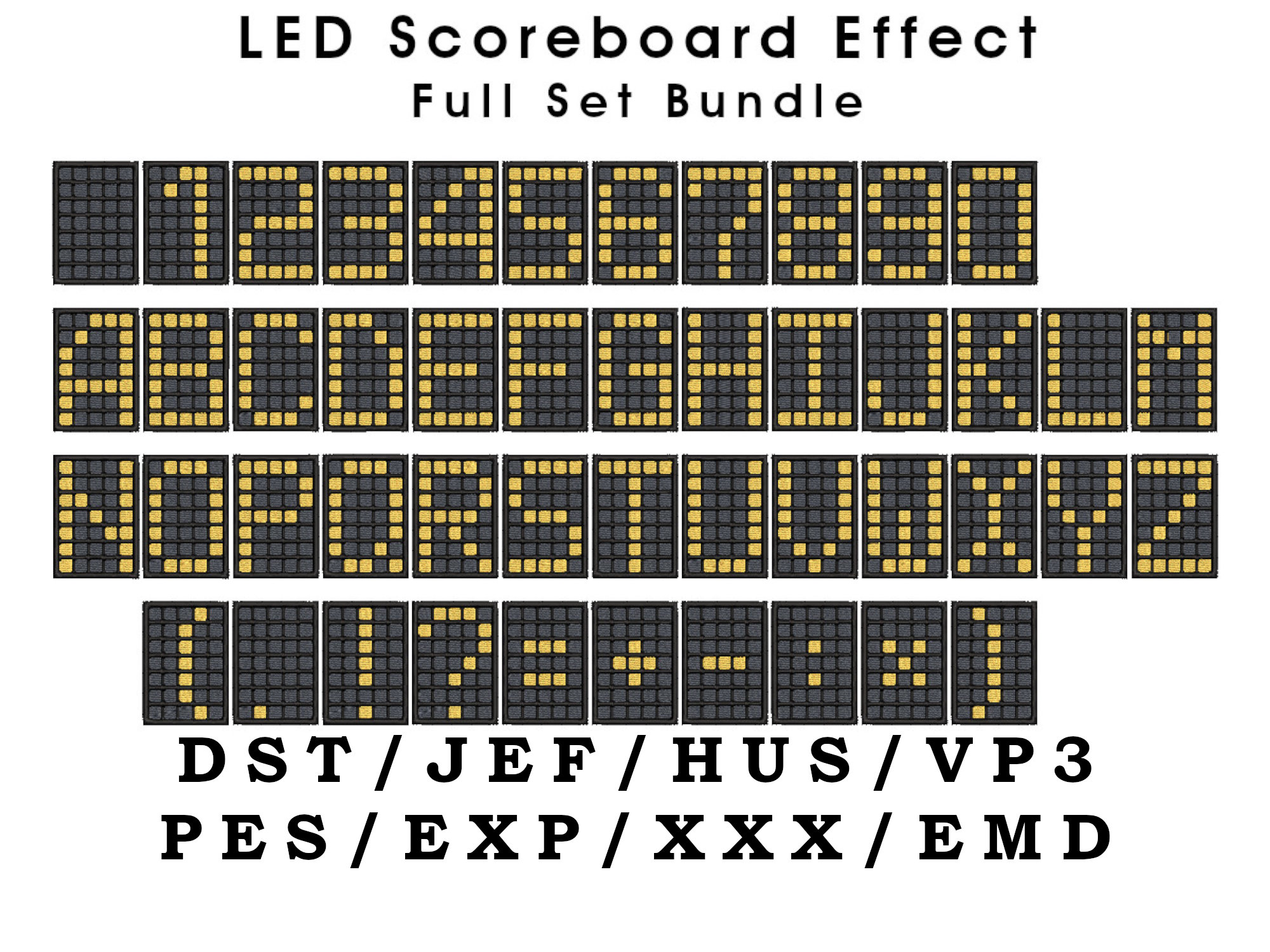 Led Scoreboard Font
