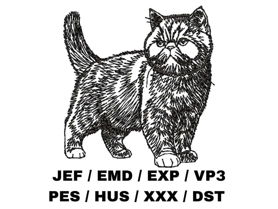 Exotic Shorthair Outline - Pet Owner, Cat Lovers, Memorial Gift, Animal ...