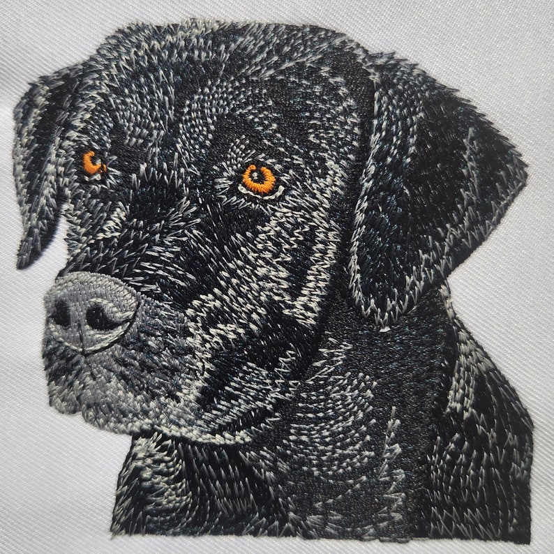 Labrador Retriever Embroidery File Labrador Gifts Black - Etsy