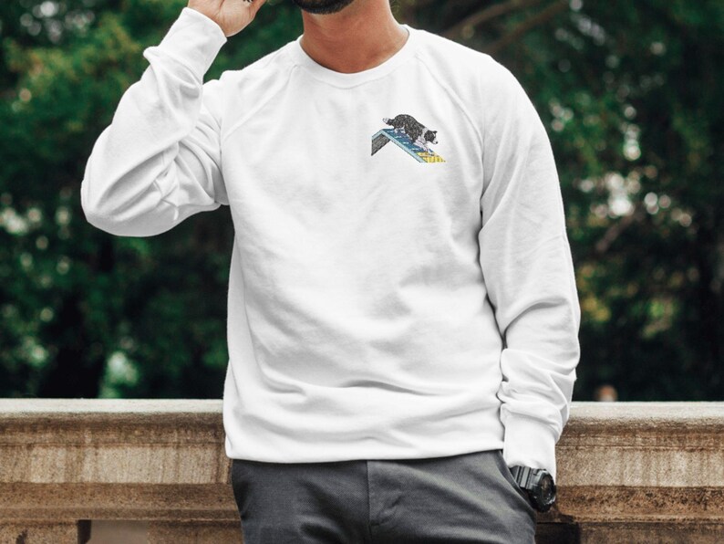 Border Collie Agility A-frame Embroidery Design – Descending Action ...