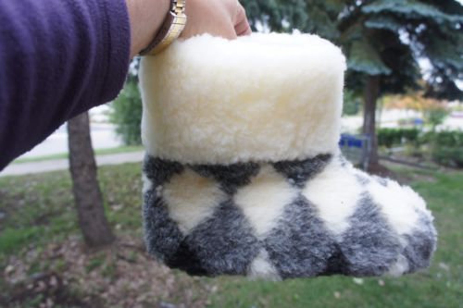 Premium Quality Sheepskin / Sheep Wool Slippers for Women. Made in ...