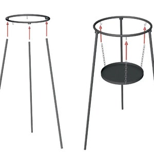 20 in / 50sm Azerbaijani Kazan Cooking Disc High Heat Cooking Skillet ...