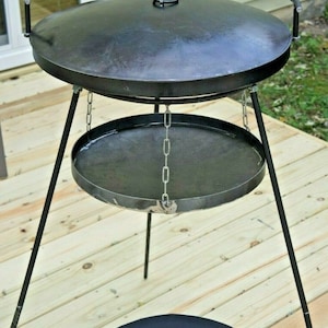 20 in / 50sm Azerbaijani Kazan Cooking Disc High Heat Cooking Skillet ...