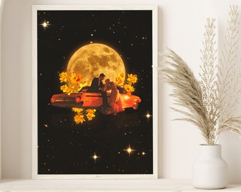 Alien Collage Art Vintage Collage Psychedelic Art Retro Ufo - Etsy