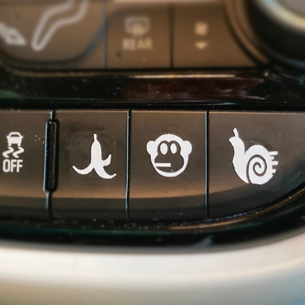 Blank Car Buttons Decal - Etsy Australia