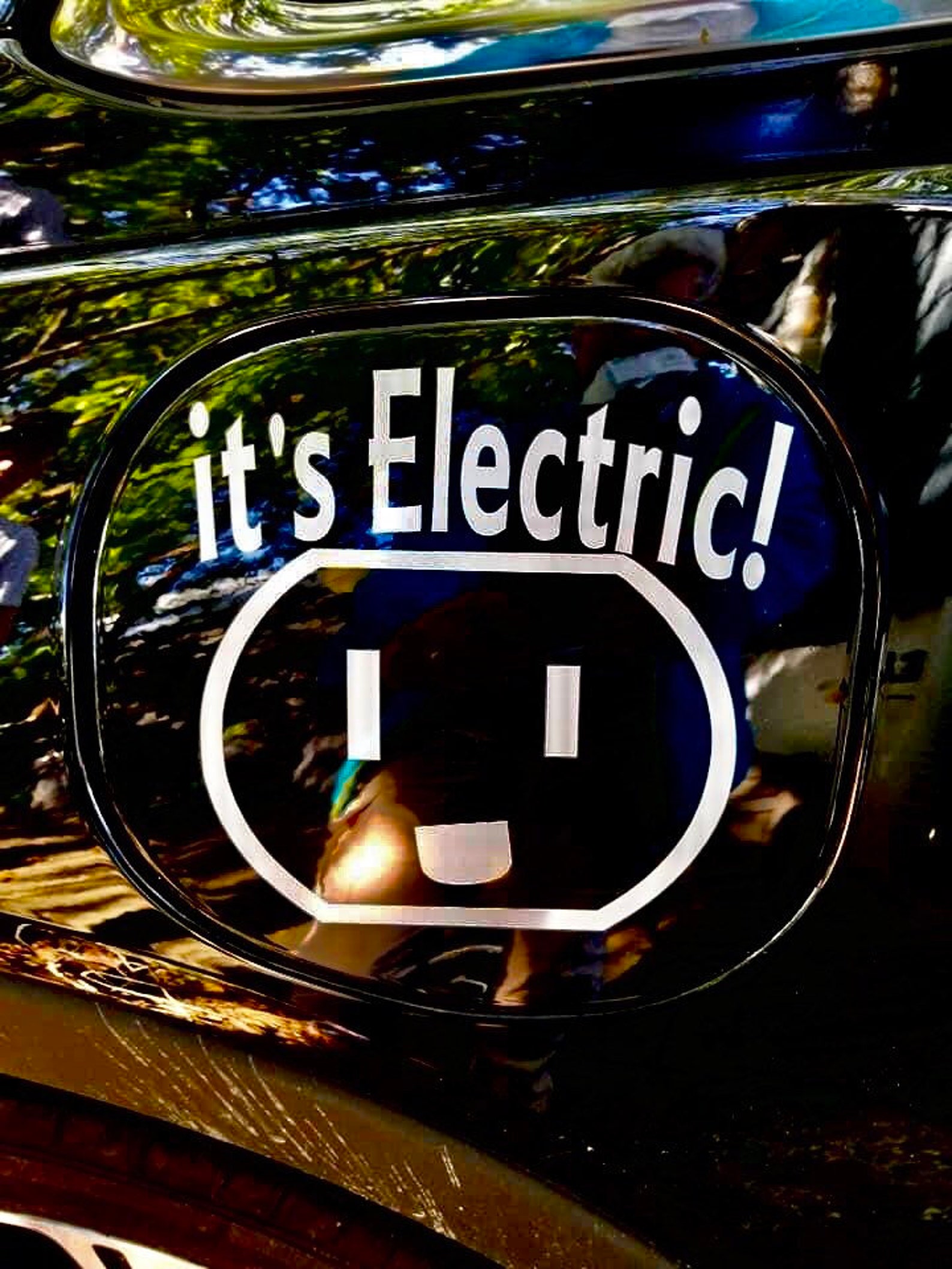Electric Vehicle Vinyl Decal: Weatherproof EV Car Sticker - Etsy