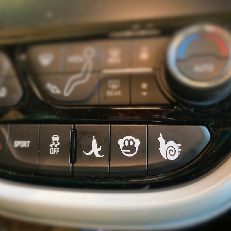 Car Button Blank Sticker - Etsy UK