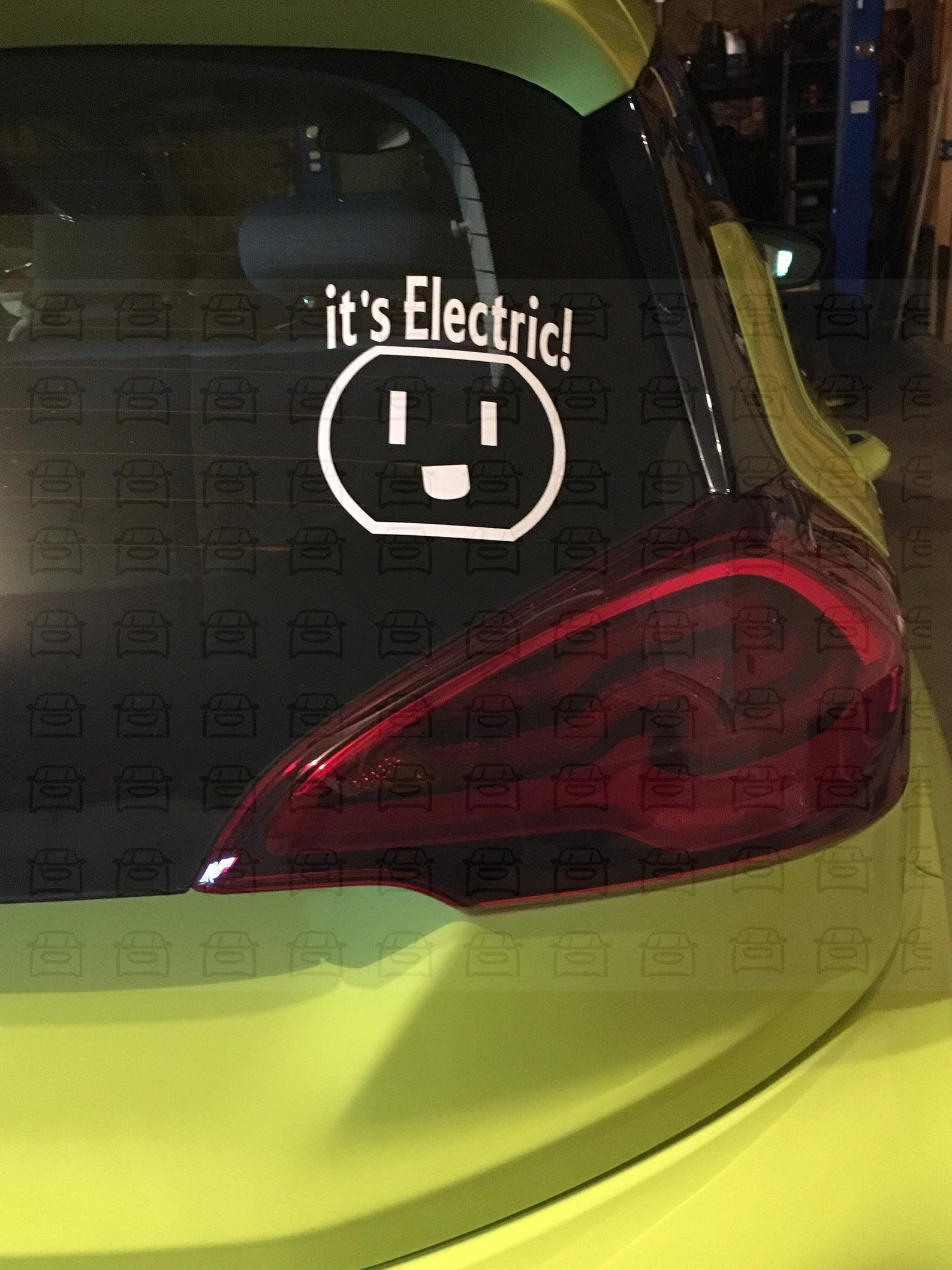 Electric Vehicle Vinyl Decal: Weatherproof EV Car Sticker - Etsy