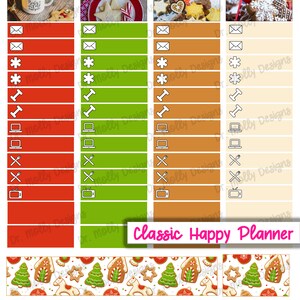 Christmas Cookies | Printable Weekly Planner Stickers | Printable Happy ...
