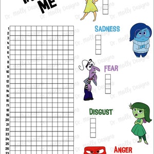 Inside Me | Mood Tracker | Yearly Mood Tracker | Printable Mood Tracker ...