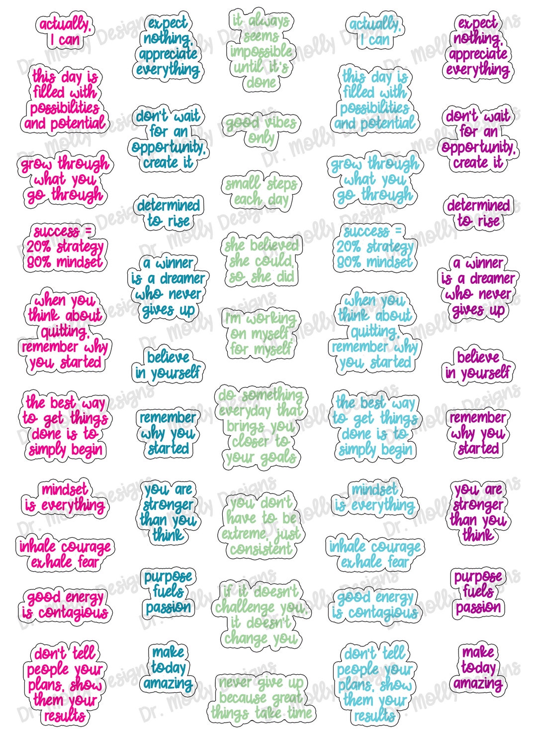Motivational Quotes | Printable Planner Stickers | Printable Quote ...