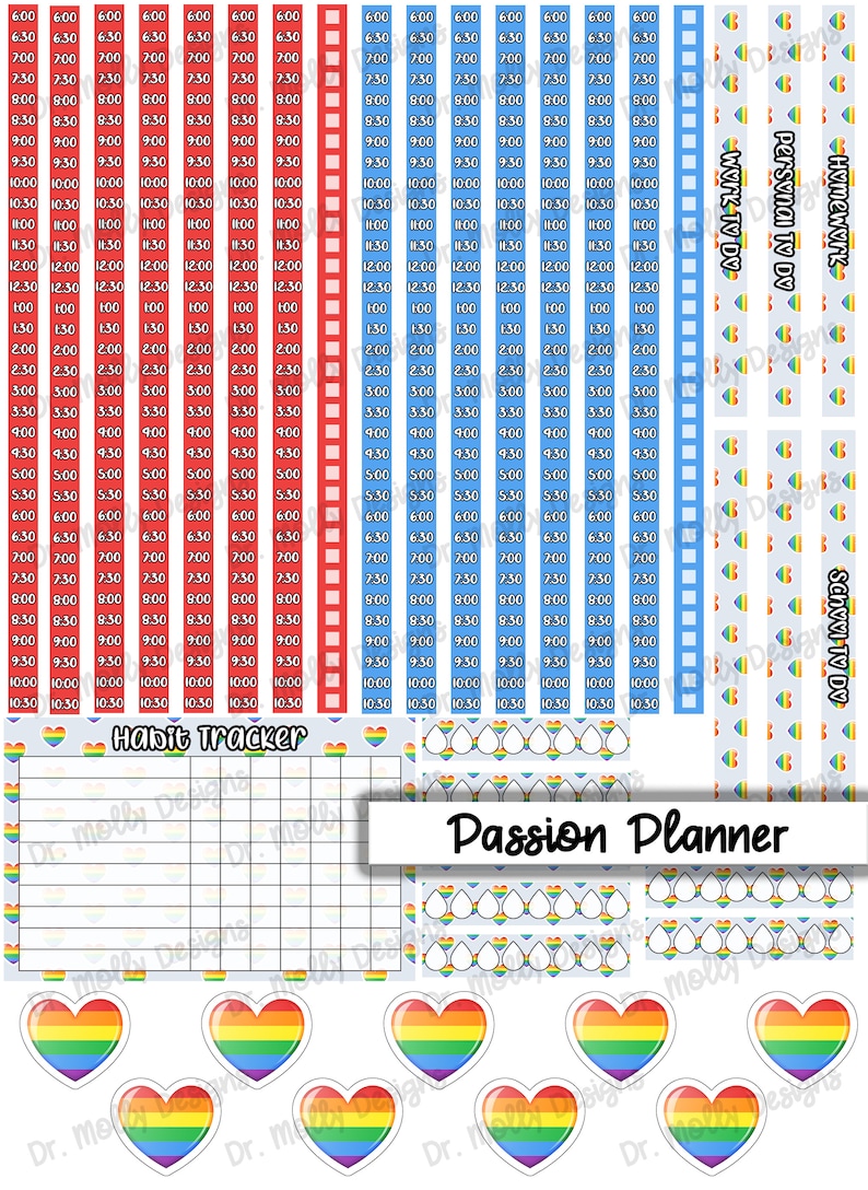 Love is Love | Passion Planner Printable Weekly Stickers | Pride ...