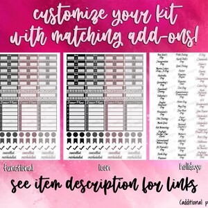 Hygge MONTHLY Passion Planner Printable Planner Stickers Month Planner ...