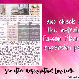 Neutral Leopard | Passion Planner Printable Weekly Planner Stickers ...