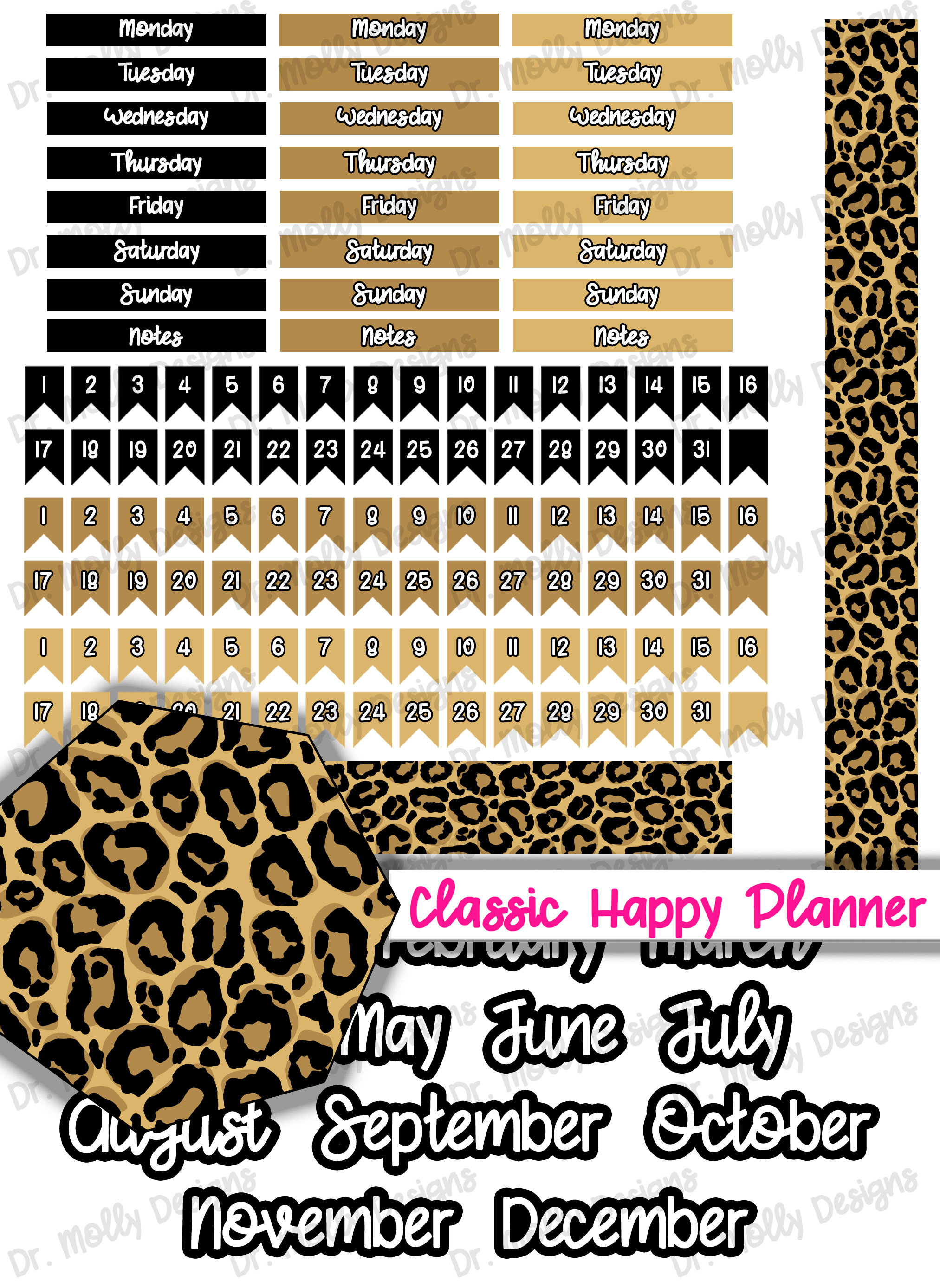 Paper & Party Supplies Editable & Printable PDF Print From Home Cheetah ...