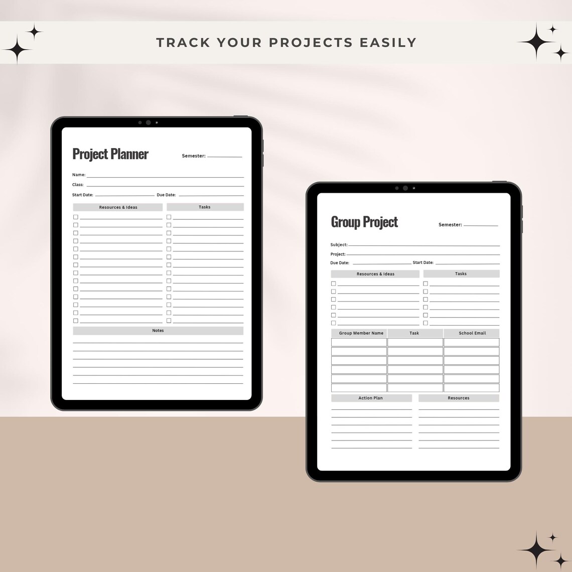 Printable Student Planner Bundle College School Planner Academic ...
