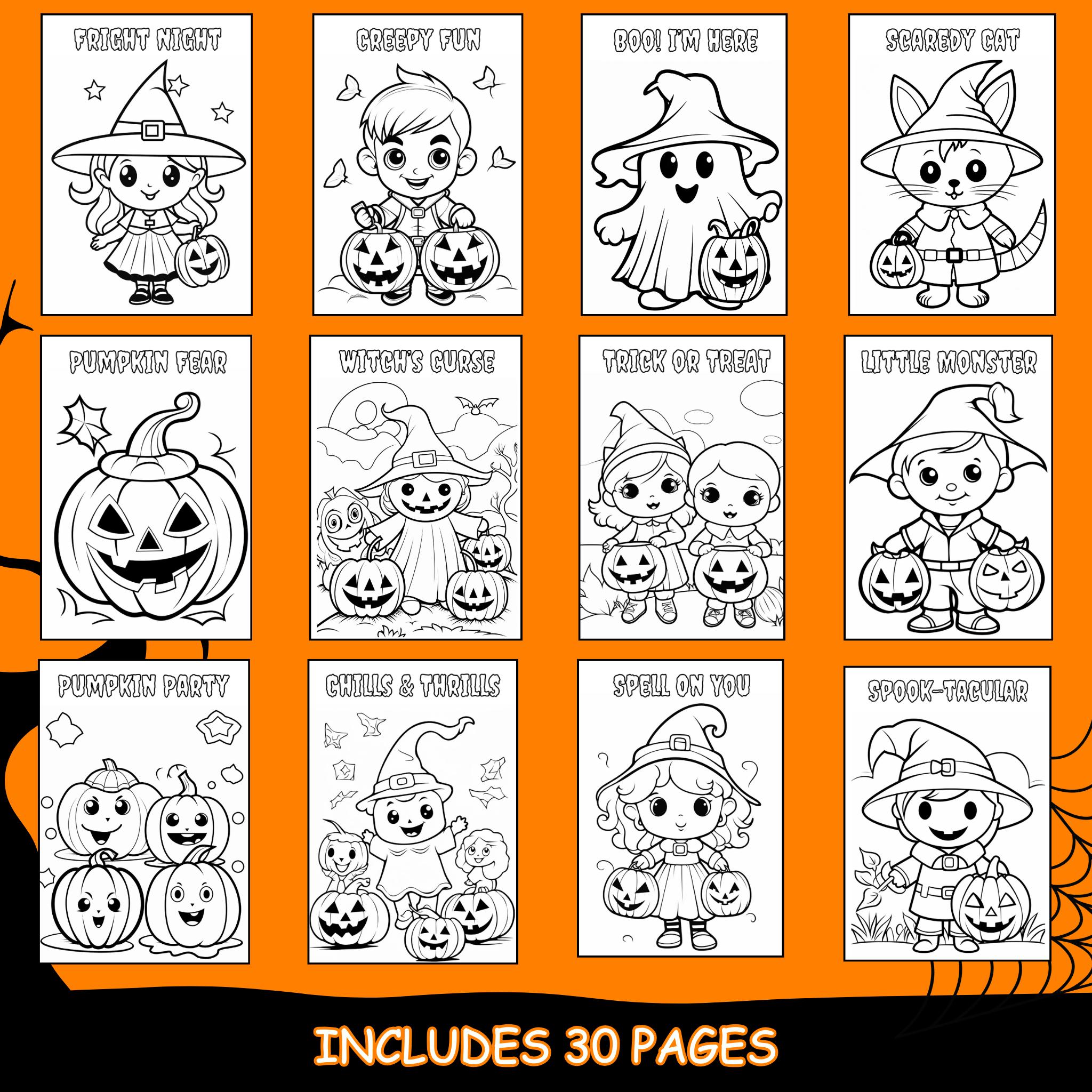 Printable Halloween Coloring Sheets | Activity for Kids | Halloween ...