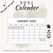Printable Calendar 2025 | Minimalist iPad Planner | A4 | Letter Size ...